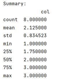 Python R Summary Equivalent In Numpy