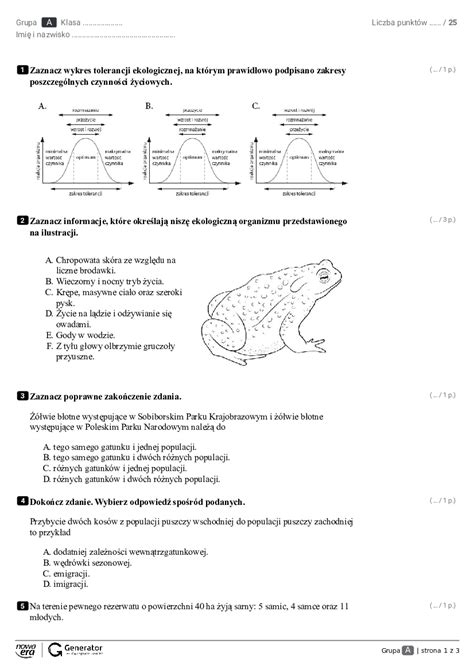 Sprawdzian Z Biologi Z Ekologii Margaret Wiegel Aug 2023