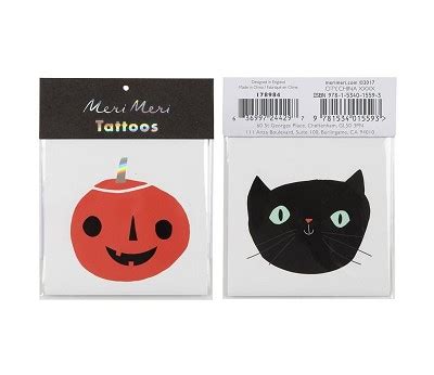 Tatoveringer Til Halloween Gresskar Og Katt Meri Meri