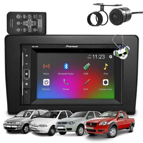 Kit Central Multimídia Pioneer Tela 6 2 DMH A248 BT Espelhamento via