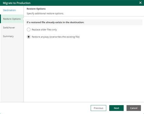 Step Review Recovery Settings Veeam Backup Enterprise Manager Guide