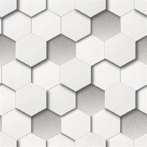 White Hexagons Wallpapers Wallpaper Cave