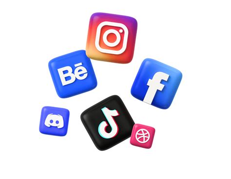 White Social Media Icons Png