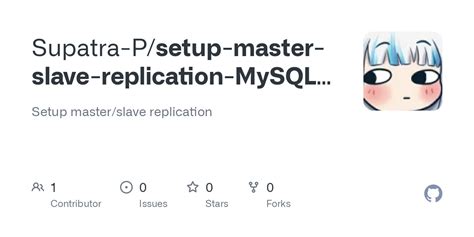GitHub Supatra P Setup Master Slave Replication MySQL On CentOS7