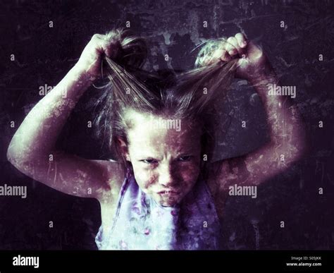 Girl Pulls Hair Hi Res Stock Photography And Images Alamy