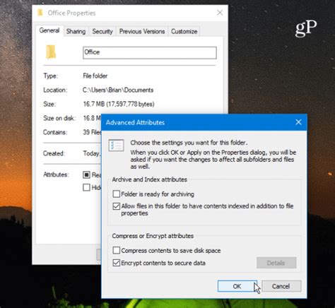 how to encrypt individual files and folders in windows 10