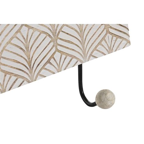 Sieninė kabykla DKD Home Decor balta ruda kaina pigu lt