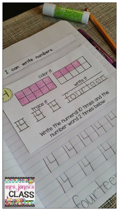 Interactive Math Notebook For 1st Grade Unit 1 Counting And Writing