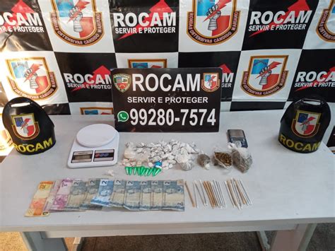 Polícia Militar por meio da Rocam detém homem drogas na zona sul