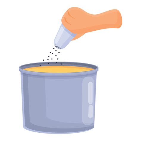 Salting Food Icon Cartoon Style Vector Art At Vecteezy