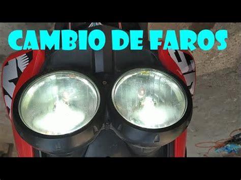 Cambio De Faros LED Luces Ws 150 Sport Motoneta Super Facil Y