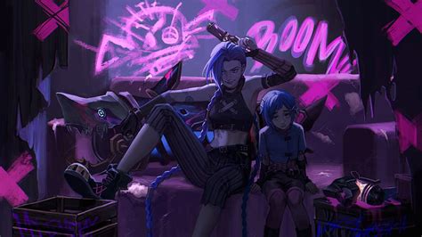 Arcane Jinx Wallpaper 4k Desktop