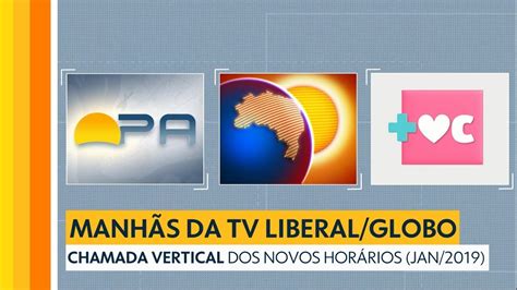 Chamada vertical Programação da manhã novos horários na TV
