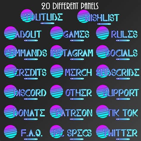 ANIMATED Twitch Overlay Pack Synth City Scene Stream Overlay Package