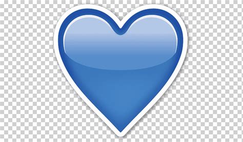 Descarga gratis Ilustración de corazón azul emoji pegatina emoticon
