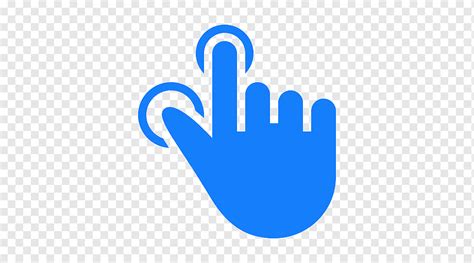 Index Finger Computer Icons Thumb Finger Post Blue Text Hand Png