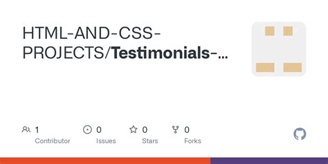 GitHub HTML AND CSS PROJECTS Testimonials Grid Section Main