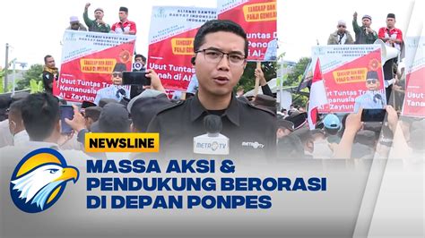 Aksi Demo Jilid Massa Berorasi Di Depan Ponpes Al Zaytun Youtube