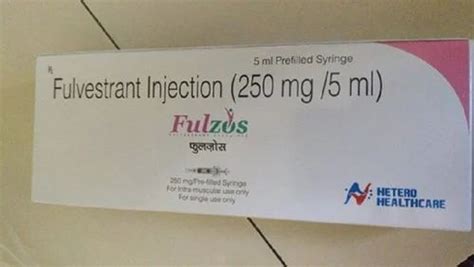 Fulzos 250mg Fulvestrant Injection Hetero Healthcare 5ml Prefilled
