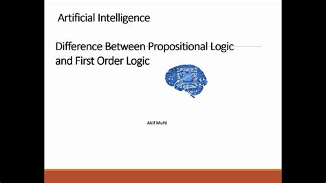 difference between propositional logic and first order logic lecture 6 youtube