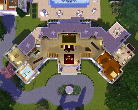 Sims Mansion Floor Plan Floorplans Click