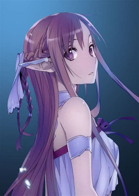 Anime Girl With Purple Hair