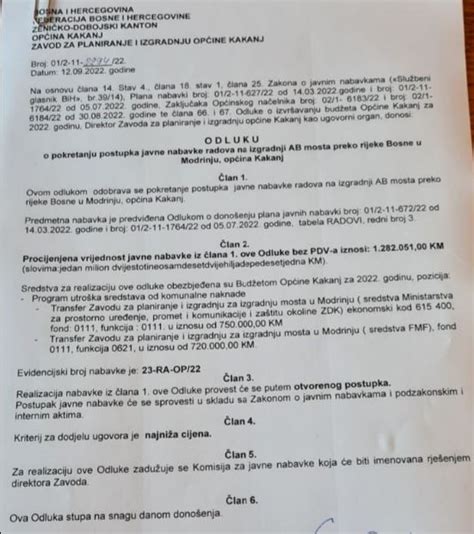 Izronit će novi most u Modrinju Više od milion maraka za izgradnju