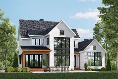 Square Foot Transitional Modern Farmhouse With Four Bedrooms