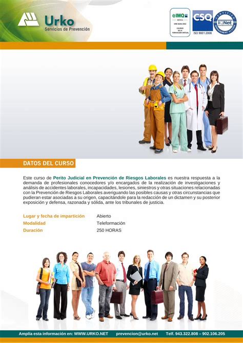 PDF PERITO JUDICIAL EN PREVENCIÓN DE RIESGOS urko net pdf cursos