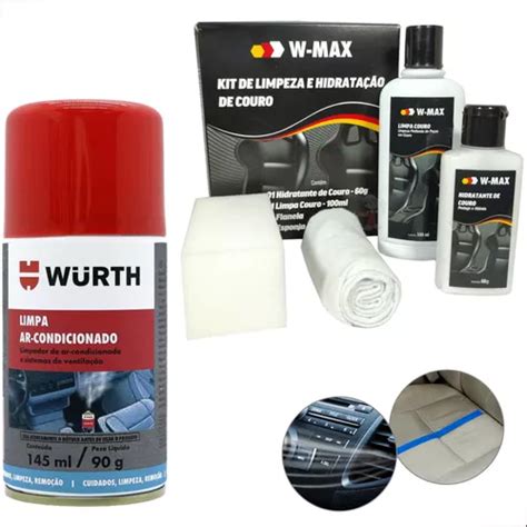 Kit Limpeza E Hidratação De Couro De Bancos limpa Ar Wurth MercadoLivre