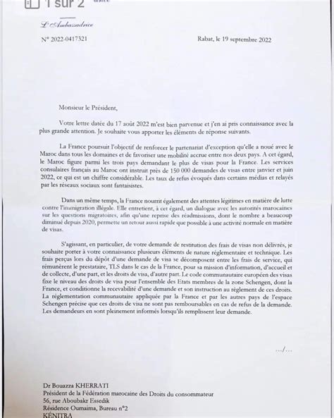 Visa Schengen L Ambassade De France Au Maroc S Explique Sur La Non