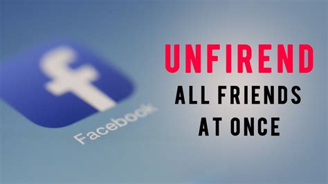 How To Unfriend All Friends On Facebook At Once Unfriend All Friends