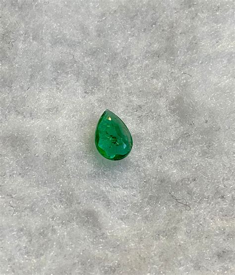 100 Natural Emerald Pear Cut Genuine Zambia Emerald 0 63cts Etsy