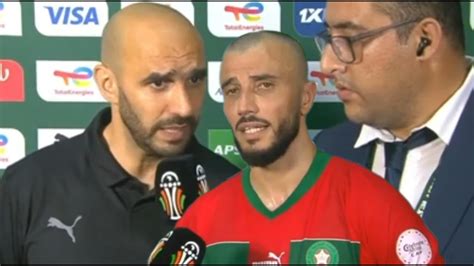 RÉACTION APRÈS MATCH DE WALID REGRAGUI EST ROMAIN SAISS MAROC