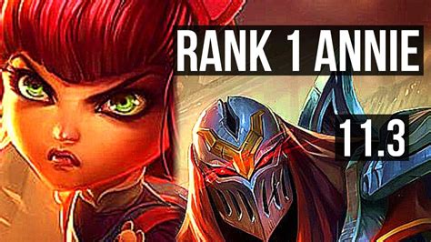 ANNIE Vs ZED MID Rank 1 Annie 6 Solo Kills 1 7M Mastery 400