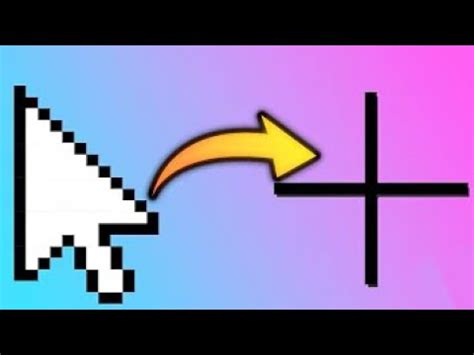 How To Change Your Cursor To A Crosshair Windows Youtube