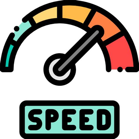 Speed Detailed Rounded Lineal Color Icon