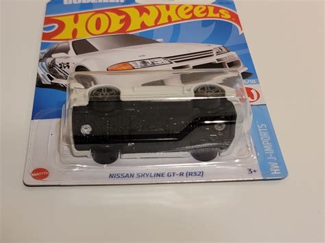 Mavin Hot Wheels Nissan Skyline GTR R34 White Godzilla ERROR NAKED 1