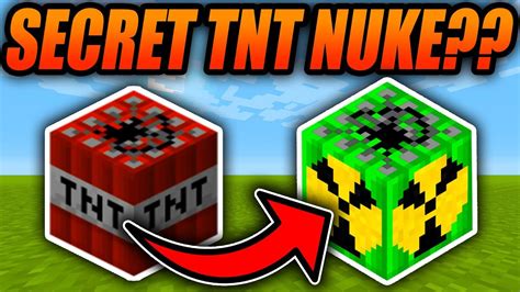 HOW TO GET A SECRET TNT NUKE IN MINECRAFT Minecraft Console Edition