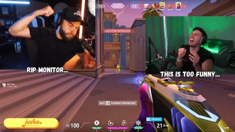 Tarik Reacts To T Nadeshot Raging Punching Monitor Youtube