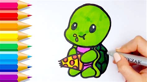 Como Dibujar Tortuga Kawaii Paso A Paso Dibujos Kawaii Faciles Youtube