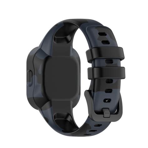 Siliconen Bandje Met Print Leger Grijs Garmin Vivofit Junior 3