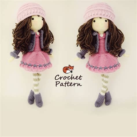 Amigurumi Pattern Crochet Doll Pattern Photo Tutorial Etsy UK