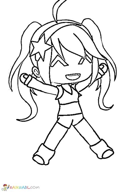 Dibujos para colorear Gacha Life Imágenes de Juego Imprime gratis