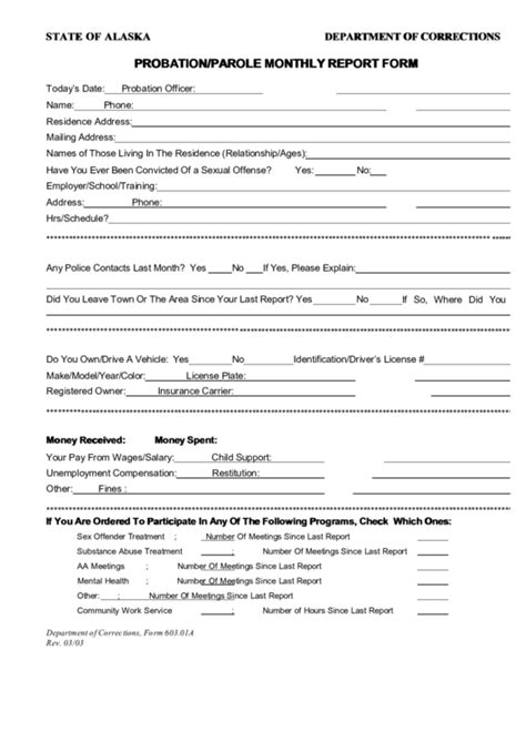 Probation Meeting Template Sample Design Layout Templates