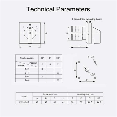 Snapklik Changeover Switch Lw Positions Terminals
