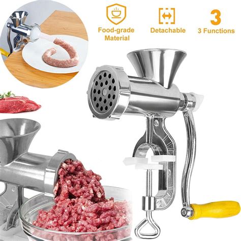 Jahyshow Manual Meat Grinder Meat Grinder Home Use Sausage Stuffing