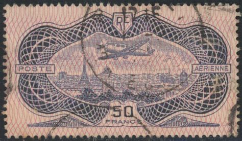 France 1936 Poste Aérienne 50F Burelé Cote 400 Yvert PA 15