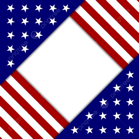 Usa Flag Photocall Frame Vector Trasparent Usa Flag Usa Photocall