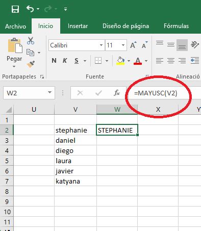 Como Poner Un Texto En Mayusculas En Excel Image To U